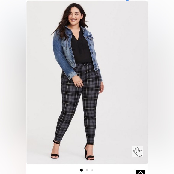 torrid | Pants & Jumpsuits | Torrid Grey Plaid Pixie Pants | Poshmark